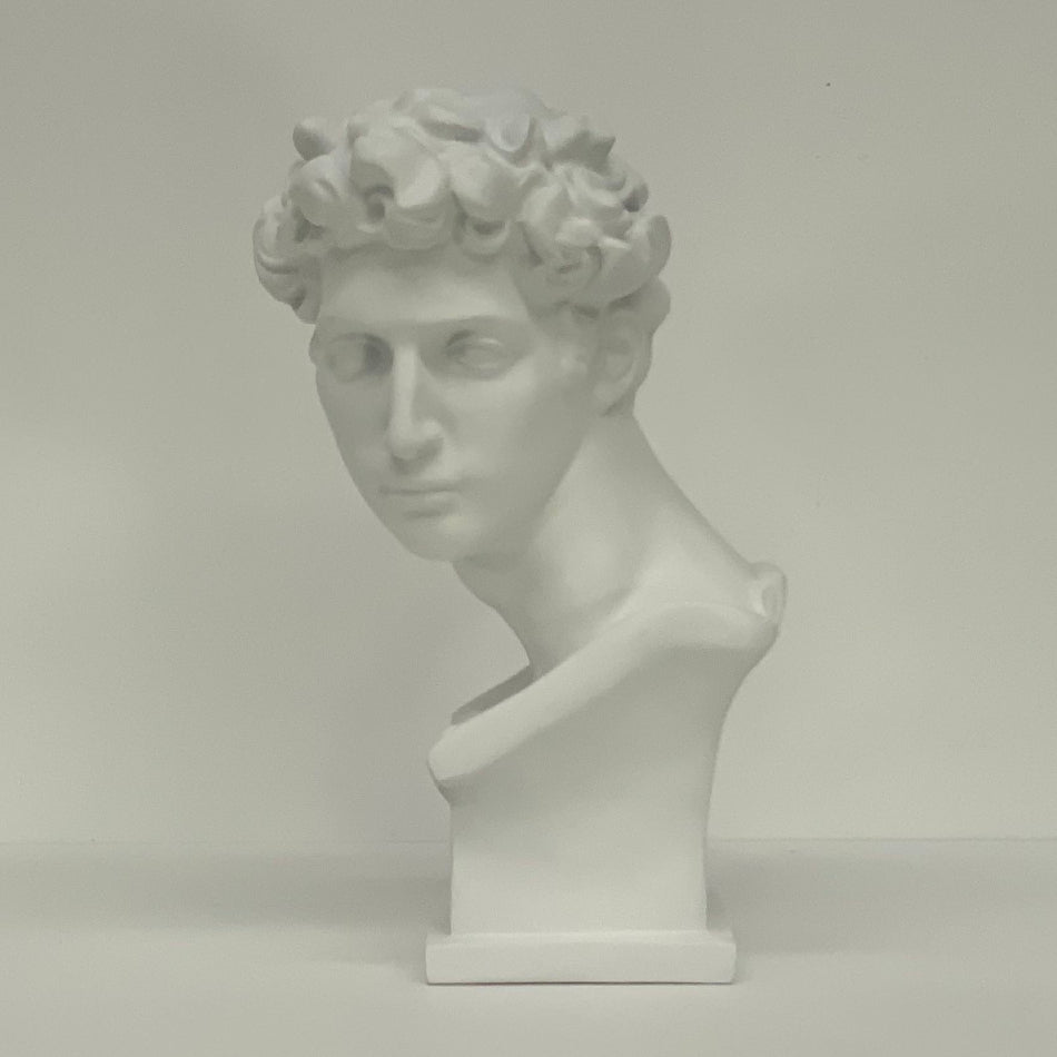 60cm Neo Classical Style Male Bust Statue | White – decorista.au