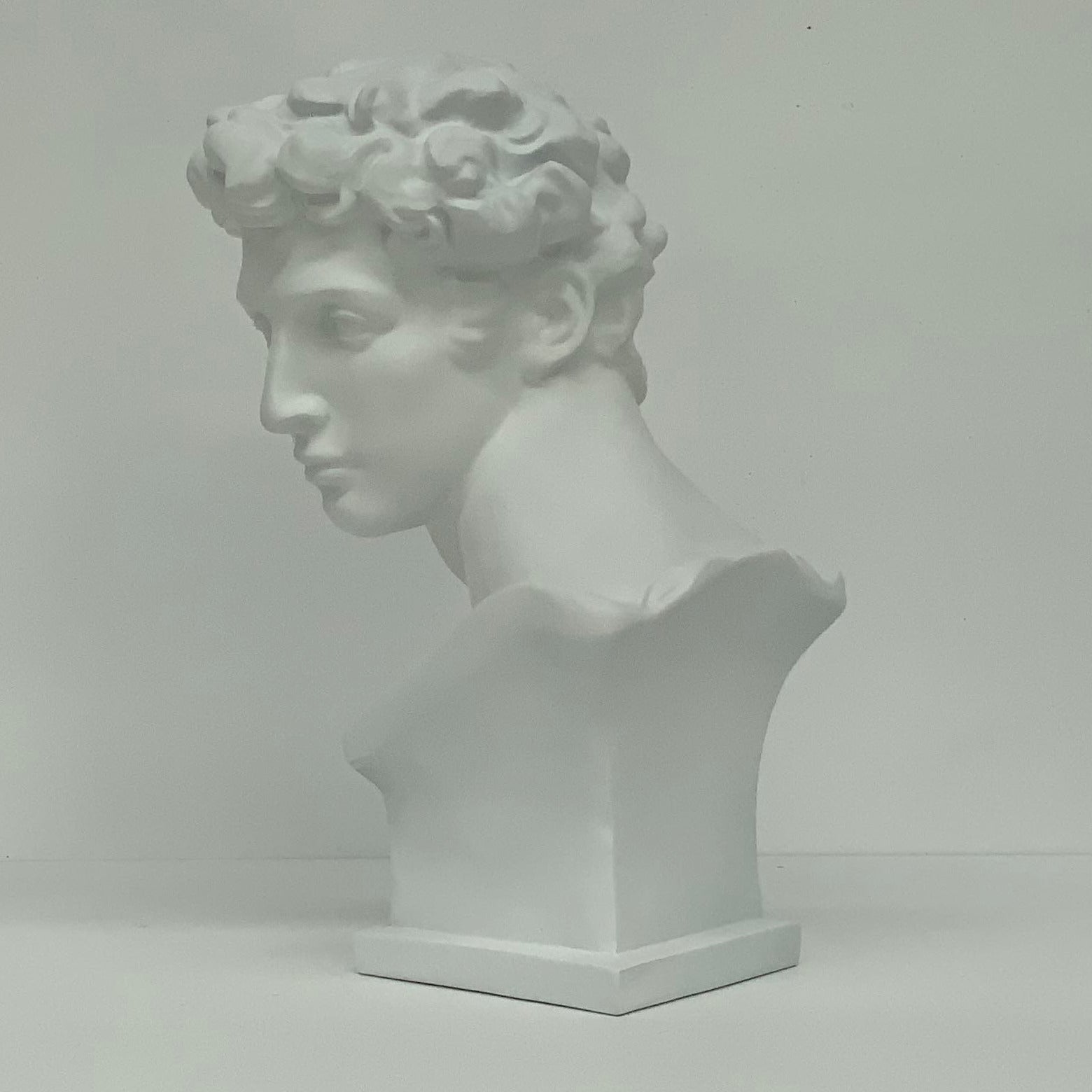 60cm Neo Classical Style Male Bust Statue | White – decorista.au